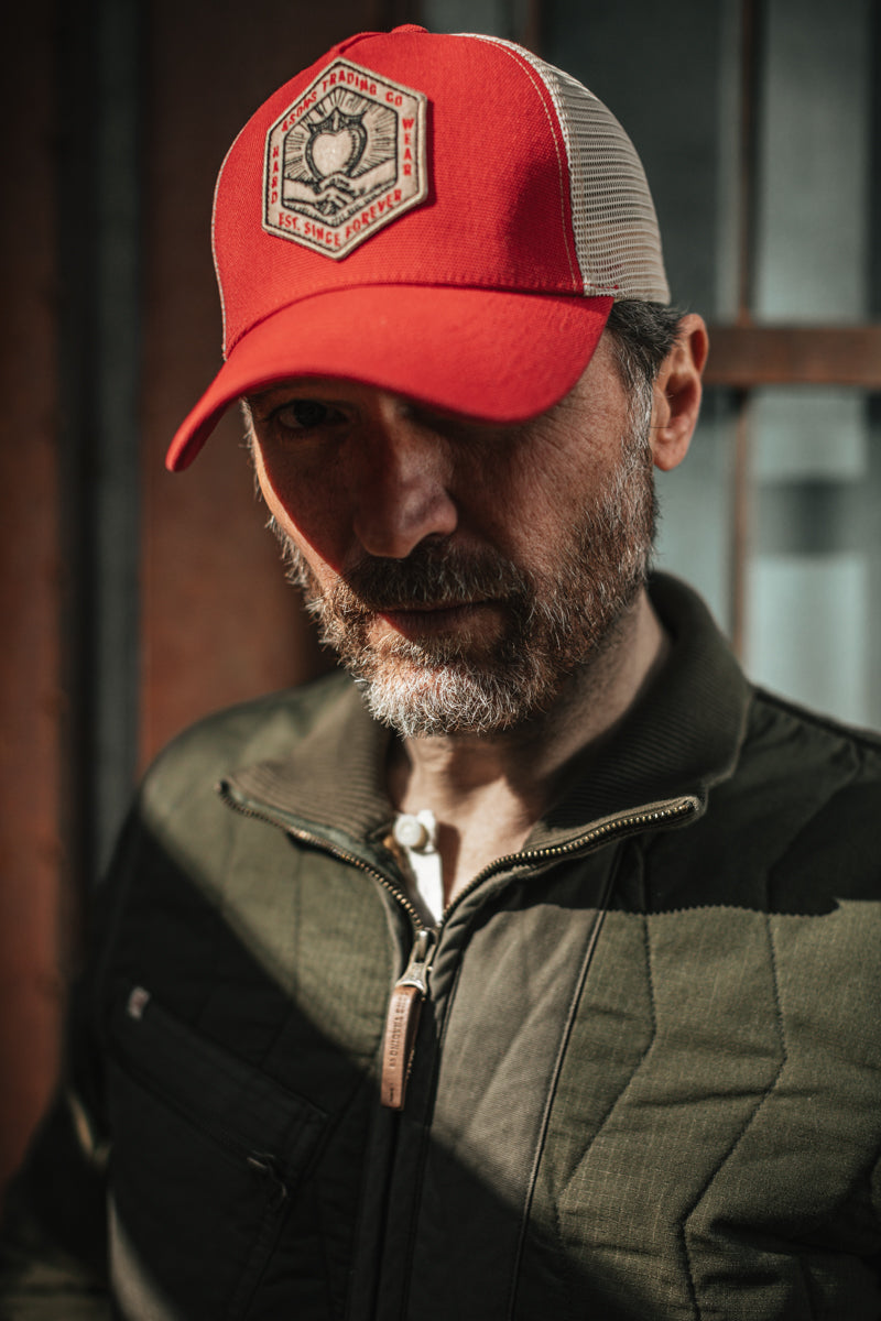 &SONS Union Trucker Cap Vintage Red – www.andsons.us