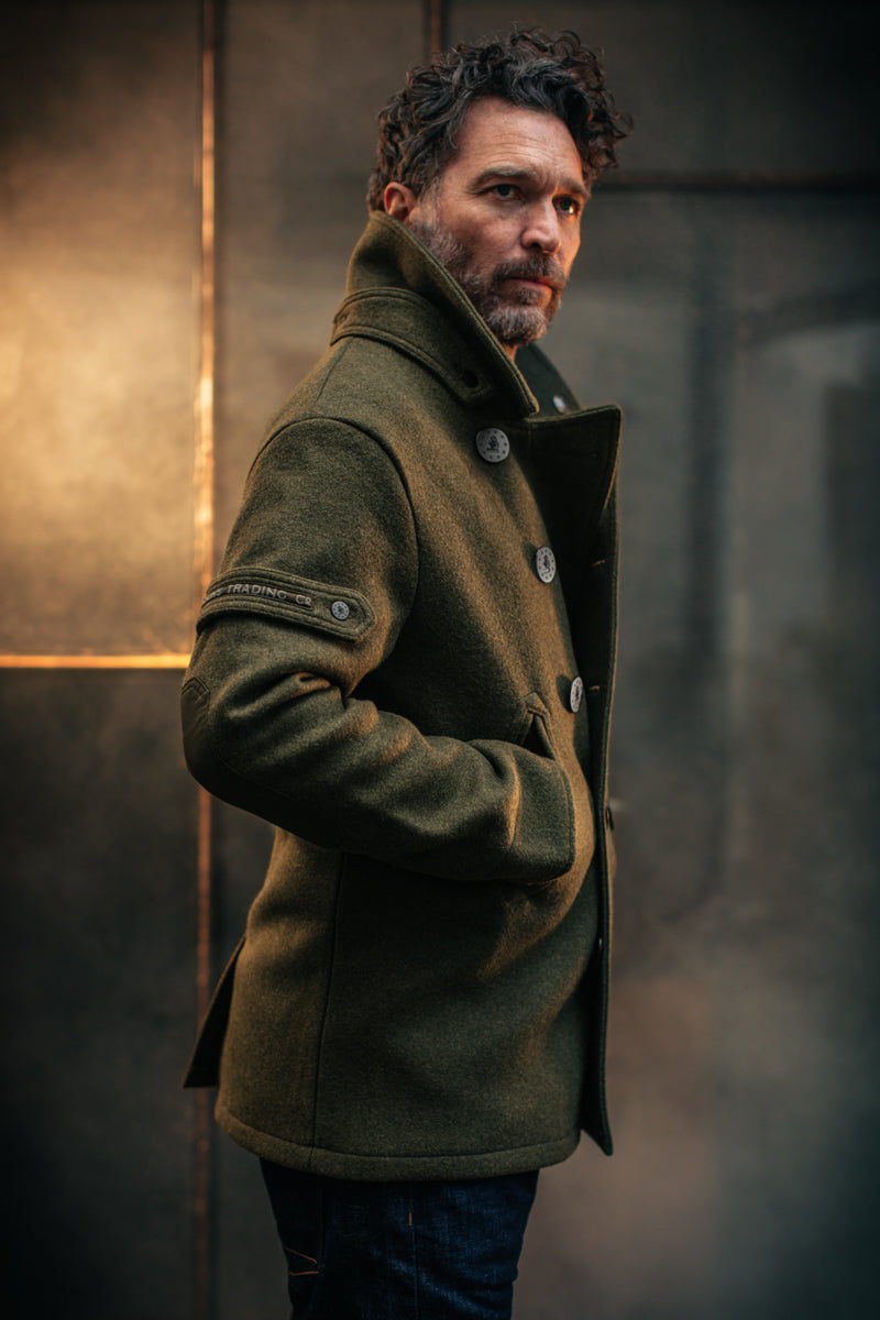 &SONS Boardwalk Peacoat Army Green – www.andsons.us