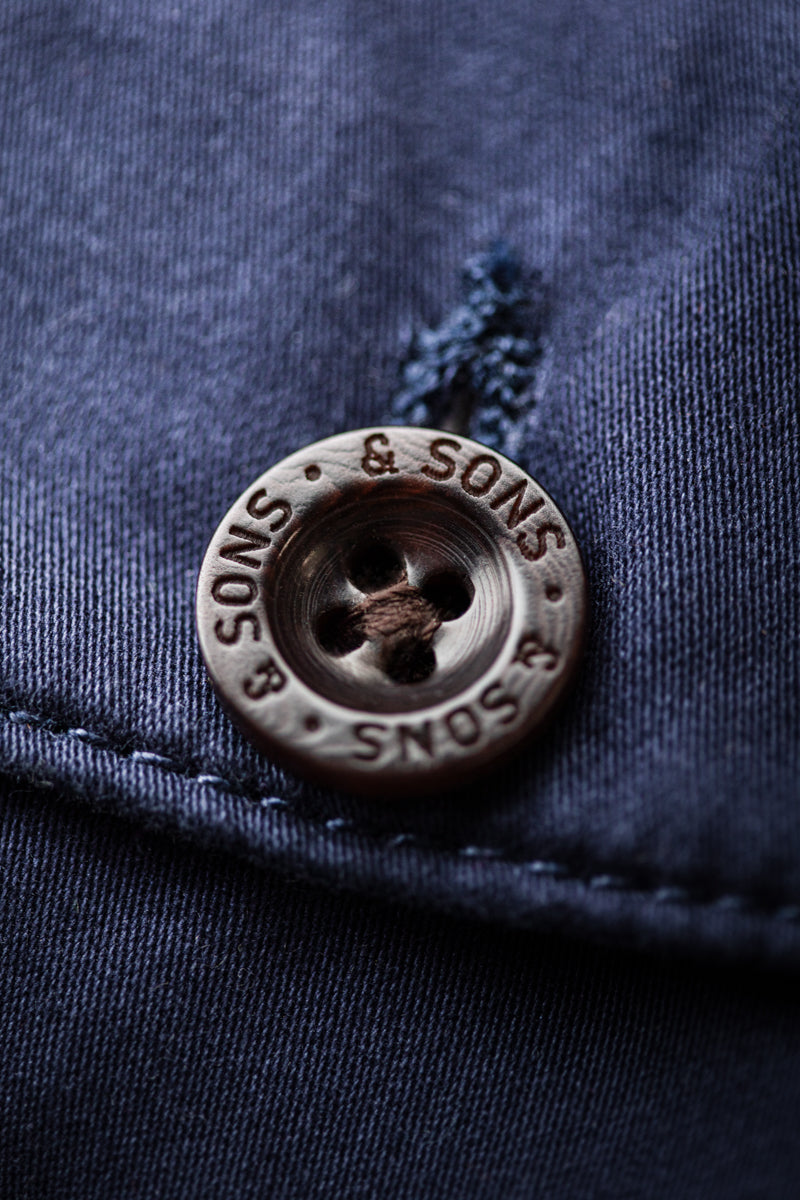 &SONS Hemingway Trousers Midnight Blue – www.andsons.us